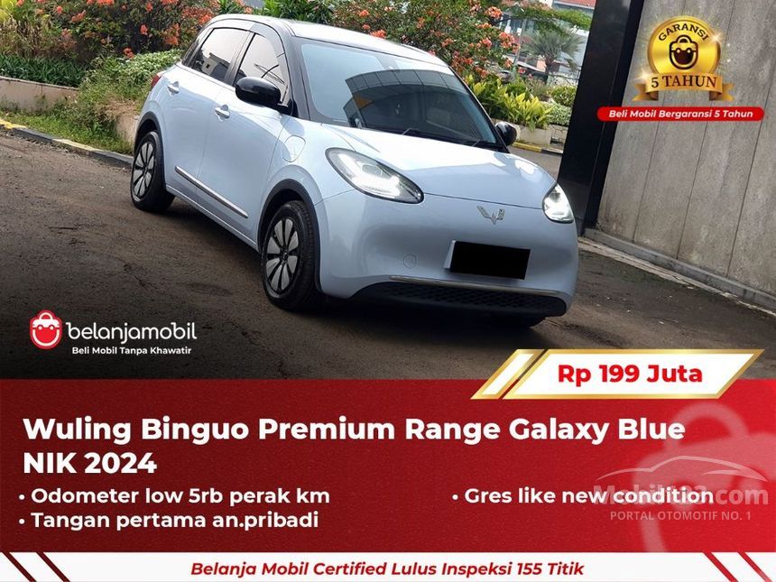 Jual Mobil Wuling Binguo EV 2024 410 Premium Range AC/DC di Jawa Barat ...