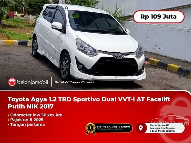 Jual Toyota Agya Bekas 2017 di Indonesia Harga Murah, Kondisi Terbaik ...