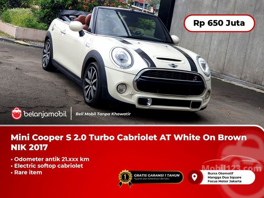 Jual Mobil MINI Cabrio 2017 Cooper S 2.0 di DKI Jakarta Automatic ...