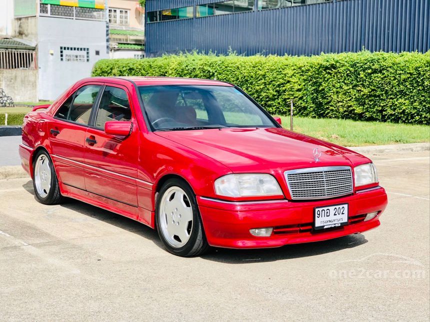 Mercedes-Benz C220 1996 W202 (ปี 93-00) Sport 2.2 เกียร์อัตโนมัติ สีแดง ...