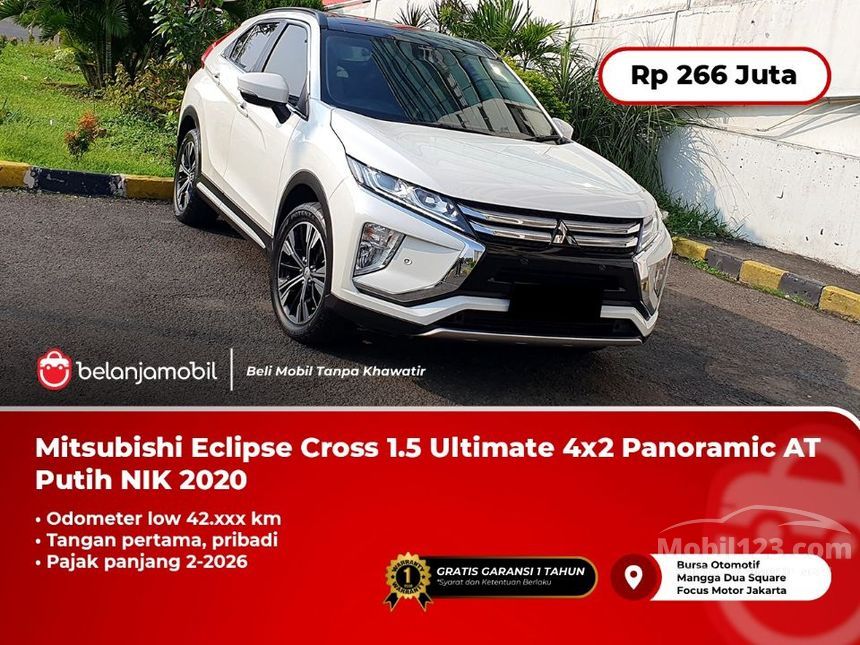 Jual Mobil Mitsubishi Eclipse Cross 2020 Ultimate (Silky White) 1.5 di ...