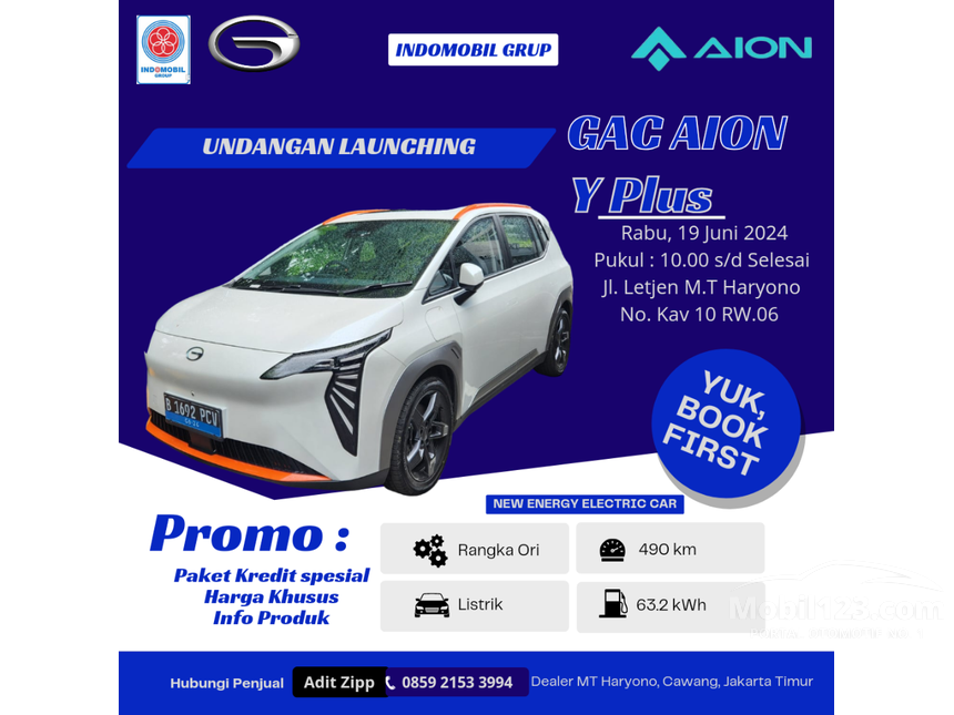 Jual Mobil GAC Aion Y Plus 2024 EV Premium di DKI Jakarta Automatic Wagon Putih Rp 424.800.000 ...
