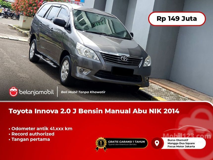 Jual Mobil Toyota Kijang Innova 2014 J 2.0 di DKI Jakarta Manual MPV ...