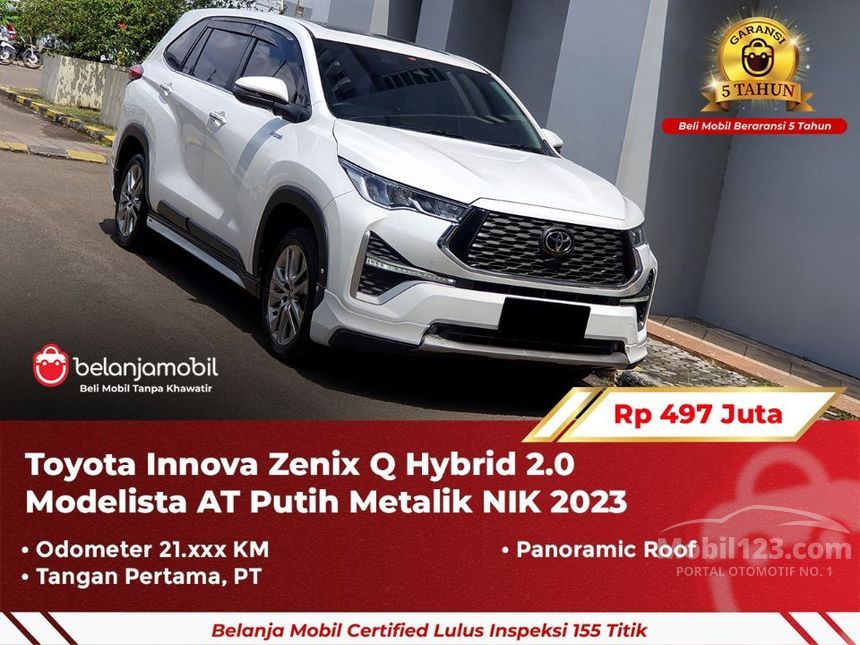 Jual Mobil Toyota Kijang Innova Zenix 2023 V HV Modellista (Premium ...