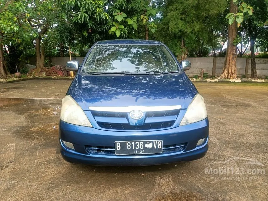 Jual Mobil Toyota Kijang Innova 2004 V 2.0 di Banten Manual MPV Biru Rp ...