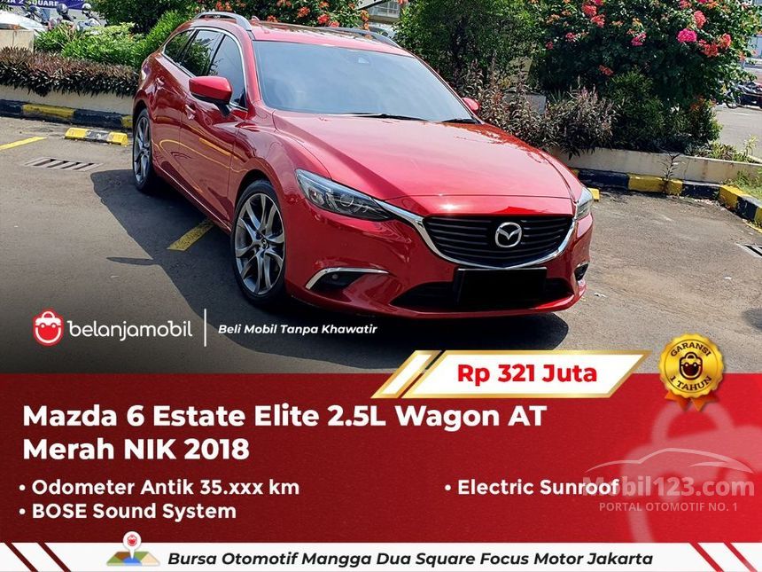 Jual Mobil Mazda 6 2018 Elite 2.5 di Jawa Barat Automatic Wagon Merah ...