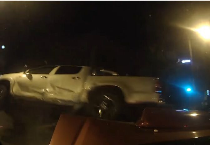 Red Light Running Toyota Hilux Crashes And Flips, Highlights Importance ...