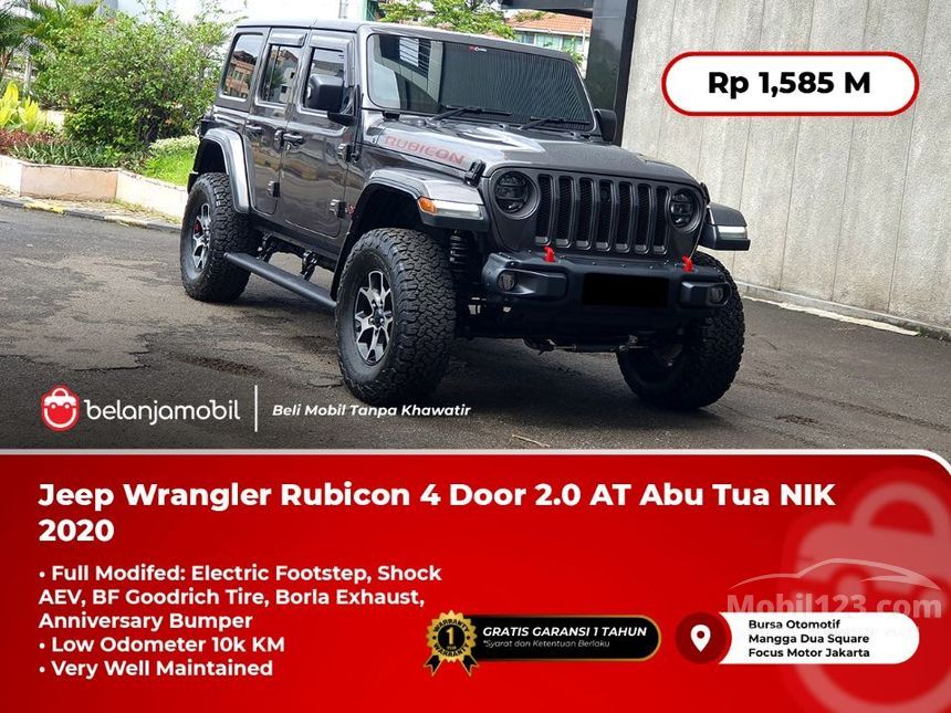 Jual Mobil Jeep Wrangler 2020 Rubicon 2.0 di DKI Jakarta Automatic SUV Abu-abu Rp 1.585.000.000 ...