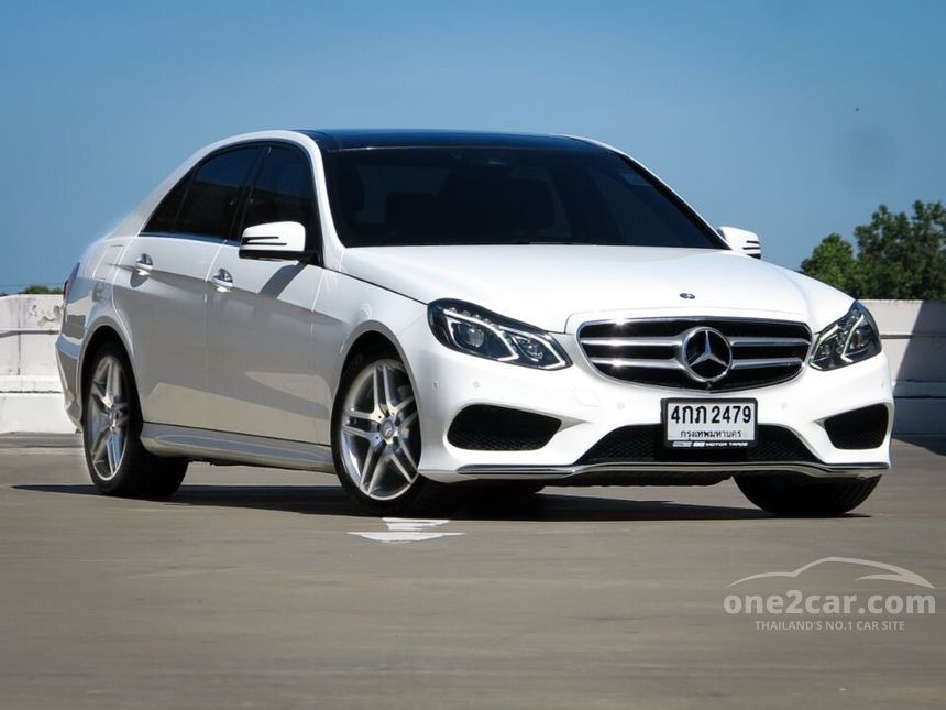 Mercedes-Benz E300 2015 W212 (ปี 10-16) AMG Dynamic Blue TEC HYBRID 2.1 เกียร์อัตโนมัติ สีขาว ...