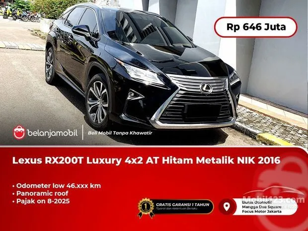 Lexus Rx 200t Bekas 2016 di Indonesia Harga Murah, Kredit Mudah! | Mobil123