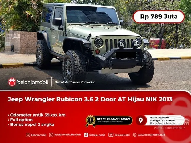 Jeep Wrangler Rubicon 2 Door Bekas di Indonesia Harga Murah, Kredit ...