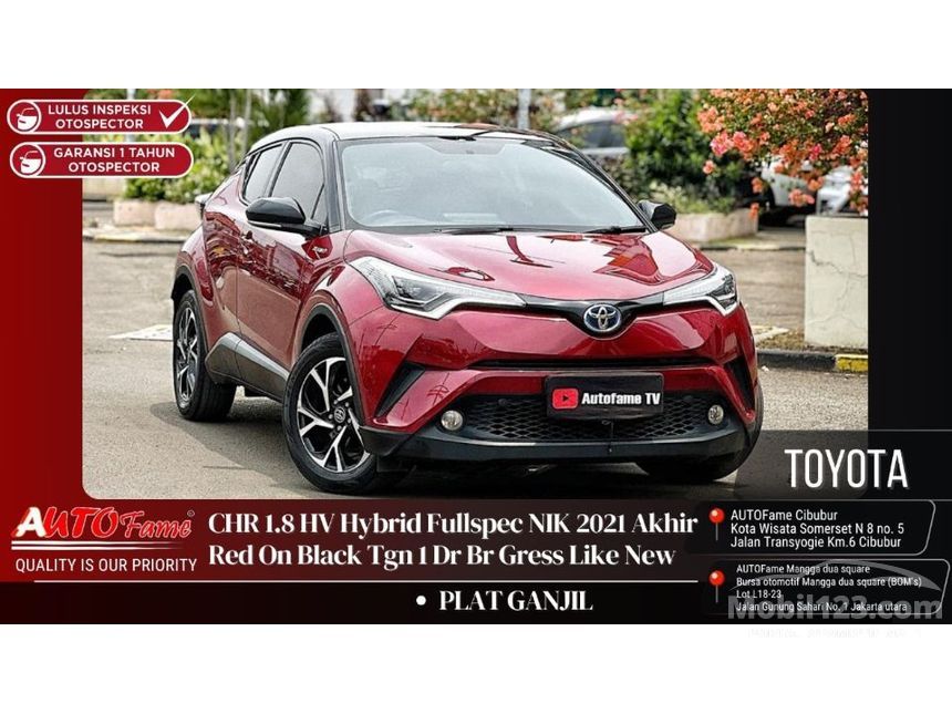 Jual Mobil Toyota C-HR 2021 Hybrid (2 Tone) 1.8 di DKI Jakarta ...