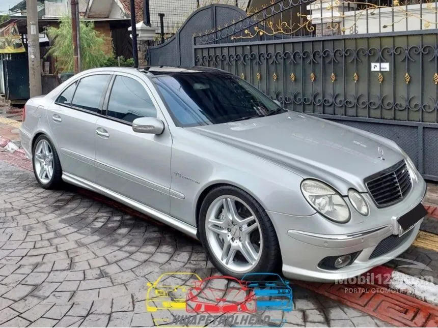Jual Mobil Mercedes-Benz E55 2004 AMG 5.4 di Jawa Barat Automatic Sedan Silver Rp 775.000.000 ...