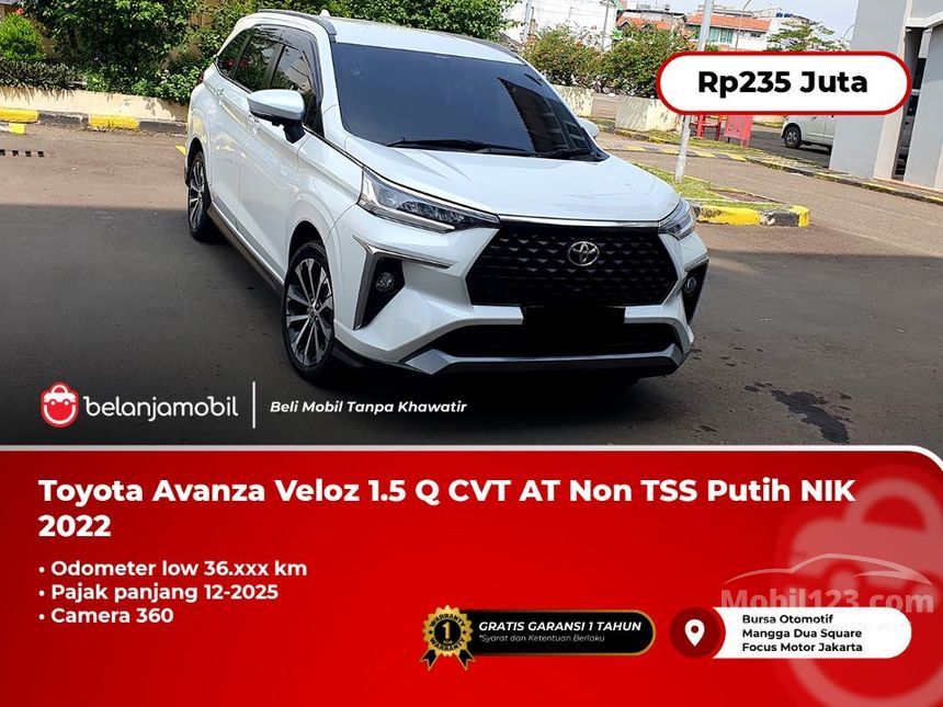 Jual Mobil Toyota Veloz 2022 Q (Premium Color) 1.5 di Jawa Barat ...