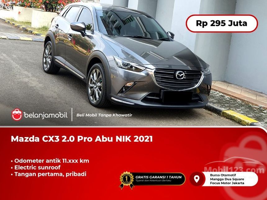 Jual Mobil Mazda CX-3 2021 Pro 2.0 di DKI Jakarta Automatic SUV Abu-abu ...