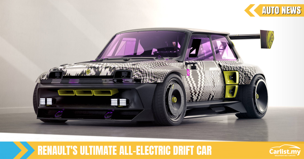 Renault R5 Turbo 3E EV Drift Car Unveiled - 380hp & 700Nm - Electric Vehicle EV | Carlist.my