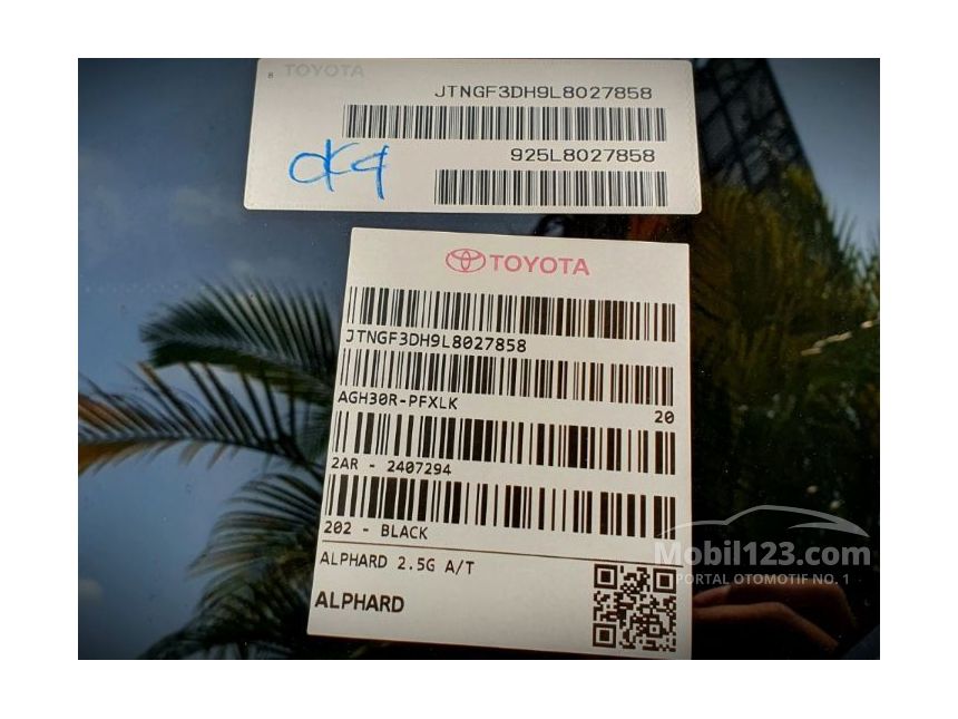 Jual Mobil Toyota Alphard 2020 G 2.5 di DKI Jakarta Automatic Van Wagon ...