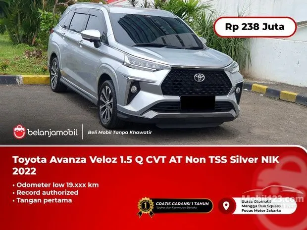 Jual Toyota Veloz Q (Non Premium Color) Bekas di Indonesia Harga Murah ...
