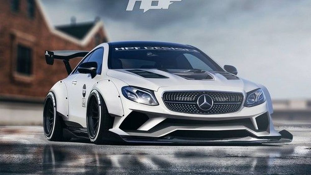 ชมภาพ Mercedes-Benz E-Class Coupe พร้อมชุดแต่ง Widebody แบบจัดเต็ม ...