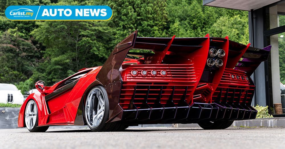 Japanese tuner butchered a Lamborghini Diablo V12 into a deformed ...