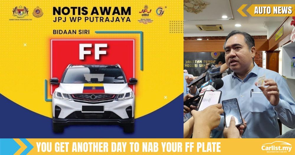 Extended bidding period for 'FF' series number plates until Friday May ...