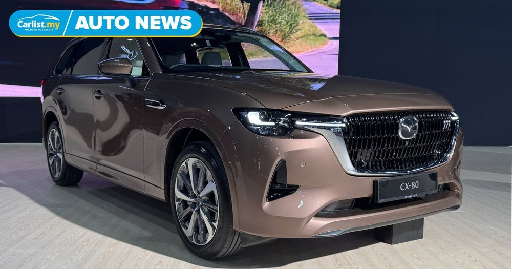 KLIMS: 2025 Mazda CX-80 previewed in Malaysia with 2.5L PHEV powertrain ...